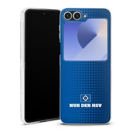 DeinDesign Galaxy Z Flip 6 Handy Hard Case Schutzh&uuml;lle transparent Smartphone Handy H&uuml;lle Hsv Logo Official Licensed Product Hard Case