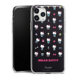 DeinDesign iPhone 11 Pro Max Handy Silikon H&uuml;lle Case transparent Handyh&uuml;lle Kindheit Merchandise Hello Kitty Silikon Case