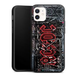 DeinDesign iPhone 12 mini Handy Premium Silikon H&uuml;lle Handyh&uuml;lle schwarz Case Merchandise Acdc Official Licensed Product Silikon Premium Case