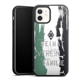 DeinDesign iPhone 12 Handy Gallery Case Handyh&uuml;lle 9H Geh&auml;rtetes Glas R&uuml;ckseite H&uuml;lle Official Licensed Product Borussia M&ouml;nchengladbach Statement Gallery Case