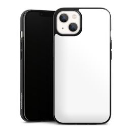 DeinDesign iPhone 13 Handy Silikon H&uuml;lle Case schwarz Handyh&uuml;lle Unicoloured Colour White