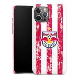 DeinDesign iPhone 12 Pro Max Handy Premium Case Smartphone Handyh&uuml;lle Schutzh&uuml;lle matt Stripes Fc Red Bull Salzburg Official Licensed Product Premium Case