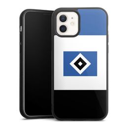 DeinDesign iPhone 12 Handy Gallery Case Handyh&uuml;lle 9H Geh&auml;rtetes Glas R&uuml;ckseite H&uuml;lle Hamburger Sv Bundesliga Official Licensed Product Gallery Case
