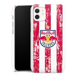 DeinDesign iPhone 12 mini Handy Premium Case Smartphone Handyh&uuml;lle Schutzh&uuml;lle matt Stripes Fc Red Bull Salzburg Official Licensed Product Premium Case