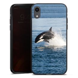 DeinDesign iPhone Xr Handy Silikon H&uuml;lle Case schwarz Handyh&uuml;lle Orca Ocean Wale