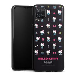 DeinDesign Galaxy A12 Handy Silikon H&uuml;lle Case schwarz Handyh&uuml;lle Merchandise Kindheit Hello Kitty