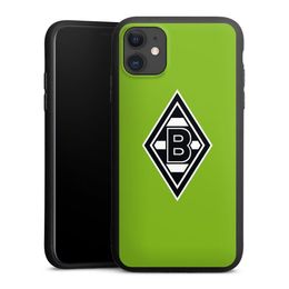 DeinDesign iPhone 11 Handy Premium Silikon H&uuml;lle Handyh&uuml;lle schwarz Case Borussia M&ouml;nchengladbach Soccer Gladbach Silikon Premium Case