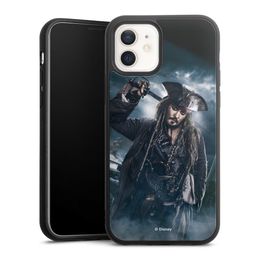 DeinDesign iPhone 12 Handy Gallery Case Handyh&uuml;lle 9H Geh&auml;rtetes Glas R&uuml;ckseite H&uuml;lle Fluch Der Karibik Captain Jack Sparrow Official Licensed Product Gallery 