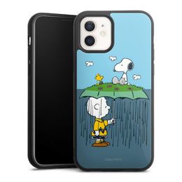 DeinDesign iPhone 12 Handy Gallery Case Handyh&uuml;lle 9H Geh&auml;rtetes Glas R&uuml;ckseite H&uuml;lle Peanuts Children Snoopy Gallery Case