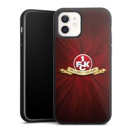 DeinDesign iPhone 12 Handy Gallery Case Handyh&uuml;lle 9H Geh&auml;rtetes Glas R&uuml;ckseite H&uuml;lle Logo Official Licensed Product 1. Fc Kaiserslautern Gallery Case