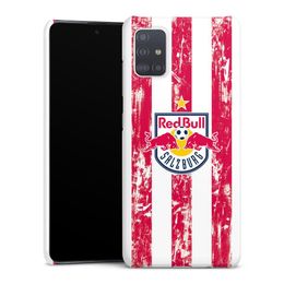 DeinDesign Galaxy A51 Handy Premium Case Smartphone Handyh&uuml;lle Schutzh&uuml;lle gl&auml;nzend Stripes Fc Red Bull Salzburg Official Licensed Product Premium Case