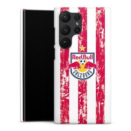 DeinDesign Galaxy S23 Ultra Handy Premium Case Smartphone Handyh&uuml;lle Schutzh&uuml;lle matt Stripes Fc Red Bull Salzburg Official Licensed Product Premium Case