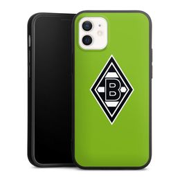 DeinDesign iPhone 12 mini Handy Premium Silikon H&uuml;lle Handyh&uuml;lle schwarz Case Borussia M&ouml;nchengladbach Soccer Gladbach Silikon Premium Case