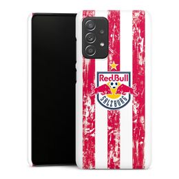 DeinDesign Galaxy A52s 5G Handy Premium Case Smartphone Handyh&uuml;lle Schutzh&uuml;lle matt Stripes Fc Red Bull Salzburg Official Licensed Product Premium Case