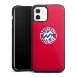 DeinDesign iPhone 12 Handy Gallery Case Handyh&uuml;lle 9H Geh&auml;rtetes Glas R&uuml;ckseite H&uuml;lle Fc Bayern M&uuml;nchen Fcb Logo Gallery Case