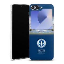 DeinDesign Galaxy Z Flip 6 Handy Hard Case Schutzh&uuml;lle transparent Smartphone Handy H&uuml;lle Official Licensed Product Sv Darmstadt 98 Coat Of Arms Hard Case