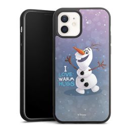 DeinDesign iPhone 12 Handy Gallery Case Handyh&uuml;lle 9H Geh&auml;rtetes Glas R&uuml;ckseite H&uuml;lle Frozen Olaf Official Licensed Product Frozen Gallery Case