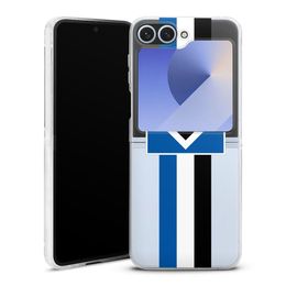 DeinDesign Galaxy Z Flip 7 FE Handy Hard Case Schutzh&uuml;lle transparent Smartphone Handy H&uuml;lle Hamburger Sv Transparent Hsv Hard Case