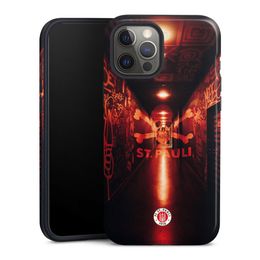 DeinDesign iPhone 12 Pro Max Handy Panzer Handyh&uuml;lle robuste Outdoor H&uuml;lle Schutzh&uuml;lle gl&auml;nzend Official Licensed Product Fc St. Pauli Tough Case