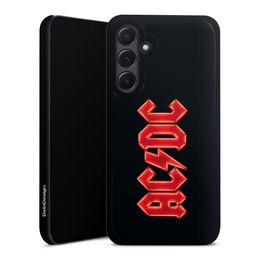 DeinDesign Galaxy A35 5G Handy Premium Case Smartphone Handyh&uuml;lle Schutzh&uuml;lle gl&auml;nzend Official Licensed Product Acdc Logo Premium Case