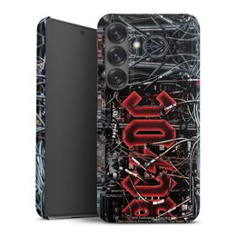 DeinDesign Galaxy S25 Handy Premium Case Smartphone Handyh&uuml;lle Schutzh&uuml;lle matt Merchandise Acdc Official Licensed Product Premium Case