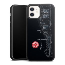 DeinDesign iPhone 12 Handy Gallery Case Handyh&uuml;lle 9H Geh&auml;rtetes Glas R&uuml;ckseite H&uuml;lle Skyline Eintracht Frankfurt Sge Gallery Case