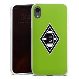 DeinDesign iPhone Xr Handy Silikon H&uuml;lle Case wei&szlig; Handyh&uuml;lle Gladbach Soccer Borussia M&ouml;nchengladbach Silikon Case