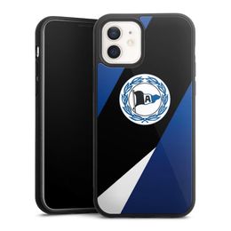 DeinDesign iPhone 12 Handy Gallery Case Handyh&uuml;lle 9H Geh&auml;rtetes Glas R&uuml;ckseite H&uuml;lle Official Licensed Product Dsc Arminia Bielefeld Gallery Case