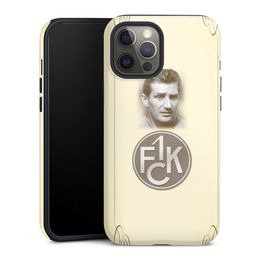 DeinDesign iPhone 12 Pro Max Handy Panzer Handyh&uuml;lle robuste Outdoor H&uuml;lle Schutzh&uuml;lle gl&auml;nzend 1. Fc Kaiserslautern Fritz Walter Logo Tough Case