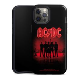 DeinDesign iPhone 12 Pro Max Handy Panzer Handyh&uuml;lle robuste Outdoor H&uuml;lle Schutzh&uuml;lle gl&auml;nzend Band Acdc Official Licensed Product Tough Case
