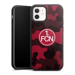 DeinDesign iPhone 12 Handy Gallery Case Handyh&uuml;lle 9H Geh&auml;rtetes Glas R&uuml;ckseite H&uuml;lle Logo 1. Fc N&uuml;rnberg 1. Fcn Gallery Case