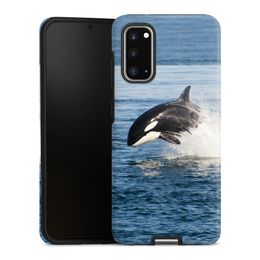 DeinDesign Galaxy S20 Handy Panzer Handyh&uuml;lle robuste Outdoor H&uuml;lle Schutzh&uuml;lle matt Orca Ocean Wale Tough Case