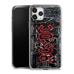 DeinDesign iPhone 11 Pro Max Handy Silikon H&uuml;lle Case transparent Handyh&uuml;lle Merchandise Acdc Official Licensed Product Silikon Case