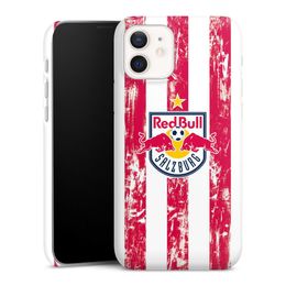 DeinDesign iPhone 12 Handy Premium Case Smartphone Handyh&uuml;lle Schutzh&uuml;lle matt Stripes Fc Red Bull Salzburg Official Licensed Product Premium Case