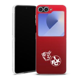DeinDesign Galaxy Z Flip 6 Handy Hard Case Schutzh&uuml;lle transparent Smartphone Handy H&uuml;lle 1. Fc Kaiserslautern Official Licensed Product Devil Hard Case