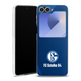 DeinDesign Galaxy Z Flip 7 FE Handy Hard Case Schutzh&uuml;lle transparent Smartphone Handy H&uuml;lle Official Licensed Product Bundesliga Fc Schalke 04 Hard Case