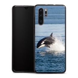 DeinDesign Huawei P30 Pro Handy Silikon H&uuml;lle Case schwarz Handyh&uuml;lle Orca Ocean Wale