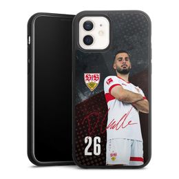 DeinDesign iPhone 12 Handy Gallery Case Handyh&uuml;lle 9H Geh&auml;rtetes Glas R&uuml;ckseite H&uuml;lle Vfb Stuttgart Official Licensed Product Deniz Undav Gallery Case