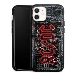 DeinDesign iPhone 12 mini Handy Silikon H&uuml;lle Case schwarz Handyh&uuml;lle Merchandise Acdc Official Licensed Product