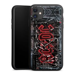 DeinDesign iPhone 11 Handy Premium Silikon H&uuml;lle Handyh&uuml;lle schwarz Case Merchandise Acdc Official Licensed Product Silikon Premium Case