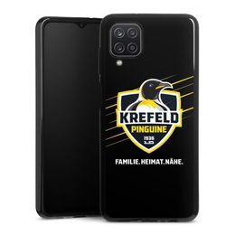 DeinDesign Galaxy A12 Handy Silikon H&uuml;lle Case schwarz Handyh&uuml;lle Sports Krefeld Pinguine Ice Hockey