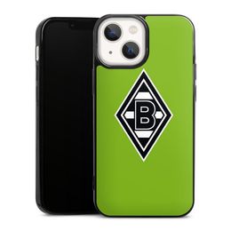 DeinDesign iPhone 13 Mini Handy Slim Case extra d&uuml;nn Silikon Handyh&uuml;lle schwarz H&uuml;lle Gladbach Soccer Borussia M&ouml;nchengladbach Silikon Slim Case