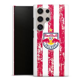 DeinDesign Galaxy S24 Ultra Handy Premium Case Smartphone Handyh&uuml;lle Schutzh&uuml;lle gl&auml;nzend Stripes Fc Red Bull Salzburg Official Licensed Product Premium Case
