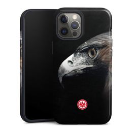 DeinDesign iPhone 12 Pro Max Handy Panzer Handyh&uuml;lle robuste Outdoor H&uuml;lle Schutzh&uuml;lle gl&auml;nzend European Cup Official Licensed Product Eintracht Frankfurt Tough 