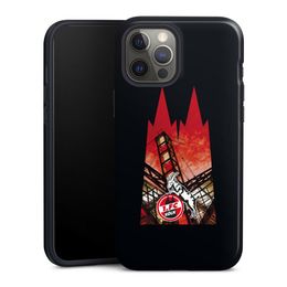 DeinDesign iPhone 12 Pro Max Handy Panzer Handyh&uuml;lle robuste Outdoor H&uuml;lle Schutzh&uuml;lle gl&auml;nzend 1. Fc K&ouml;ln Cologne Cathedral Official Licensed Product Tough Case