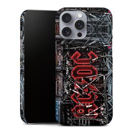 DeinDesign iPhone 16 Pro Max Handy Premium Case Smartphone Handyh&uuml;lle Schutzh&uuml;lle gl&auml;nzend Merchandise Acdc Official Licensed Product Premium Case