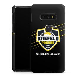 DeinDesign Galaxy S10e Handy Premium Case Smartphone Handyh&uuml;lle Schutzh&uuml;lle matt Sports Krefeld Pinguine Ice Hockey Premium Case