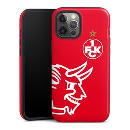 DeinDesign iPhone 12 Pro Max Handy Panzer Handyh&uuml;lle robuste Outdoor H&uuml;lle Schutzh&uuml;lle gl&auml;nzend Star Devil 1. Fc Kaiserslautern Tough Case