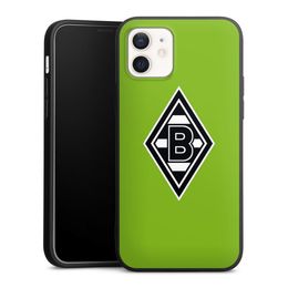 DeinDesign iPhone 12 Handy Premium Silikon H&uuml;lle Handyh&uuml;lle schwarz Case Borussia M&ouml;nchengladbach Soccer Gladbach Silikon Premium Case