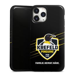 DeinDesign iPhone 11 Pro Handy Panzer Handyh&uuml;lle robuste Outdoor H&uuml;lle Schutzh&uuml;lle gl&auml;nzend Ice Hockey Sports Krefeld Pinguine Tough Case